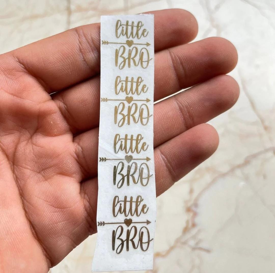 Metallic sticker - Rakhi little bro – Maya Resin Store