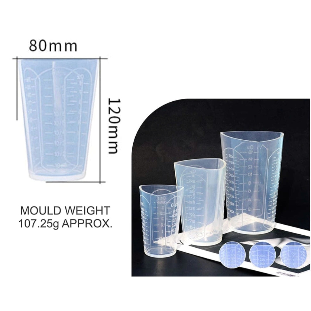 Premium quality triangular 250ml silicon cup – Maya Resin Store