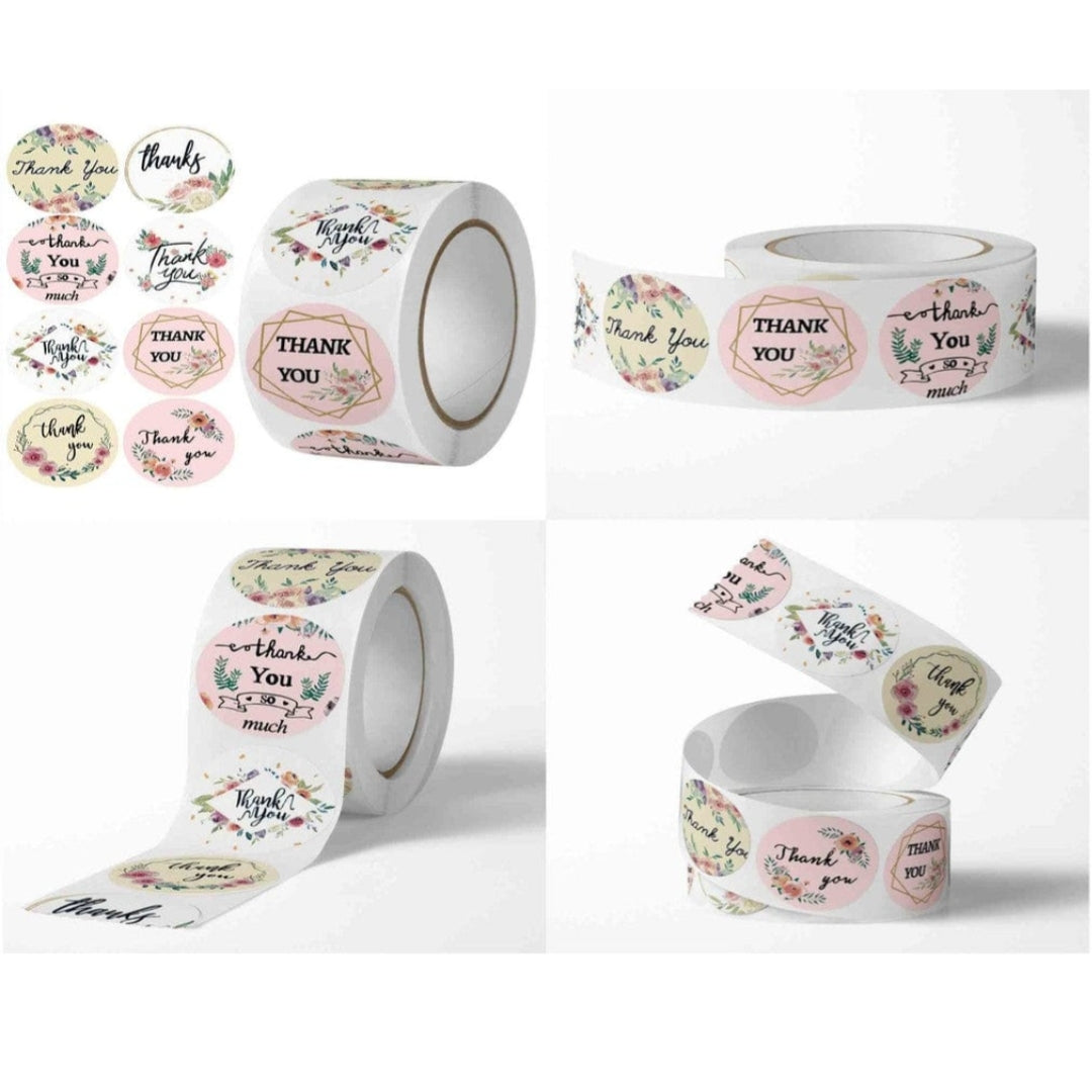 Thank You Sticker Roll - G – Maya Resin Store
