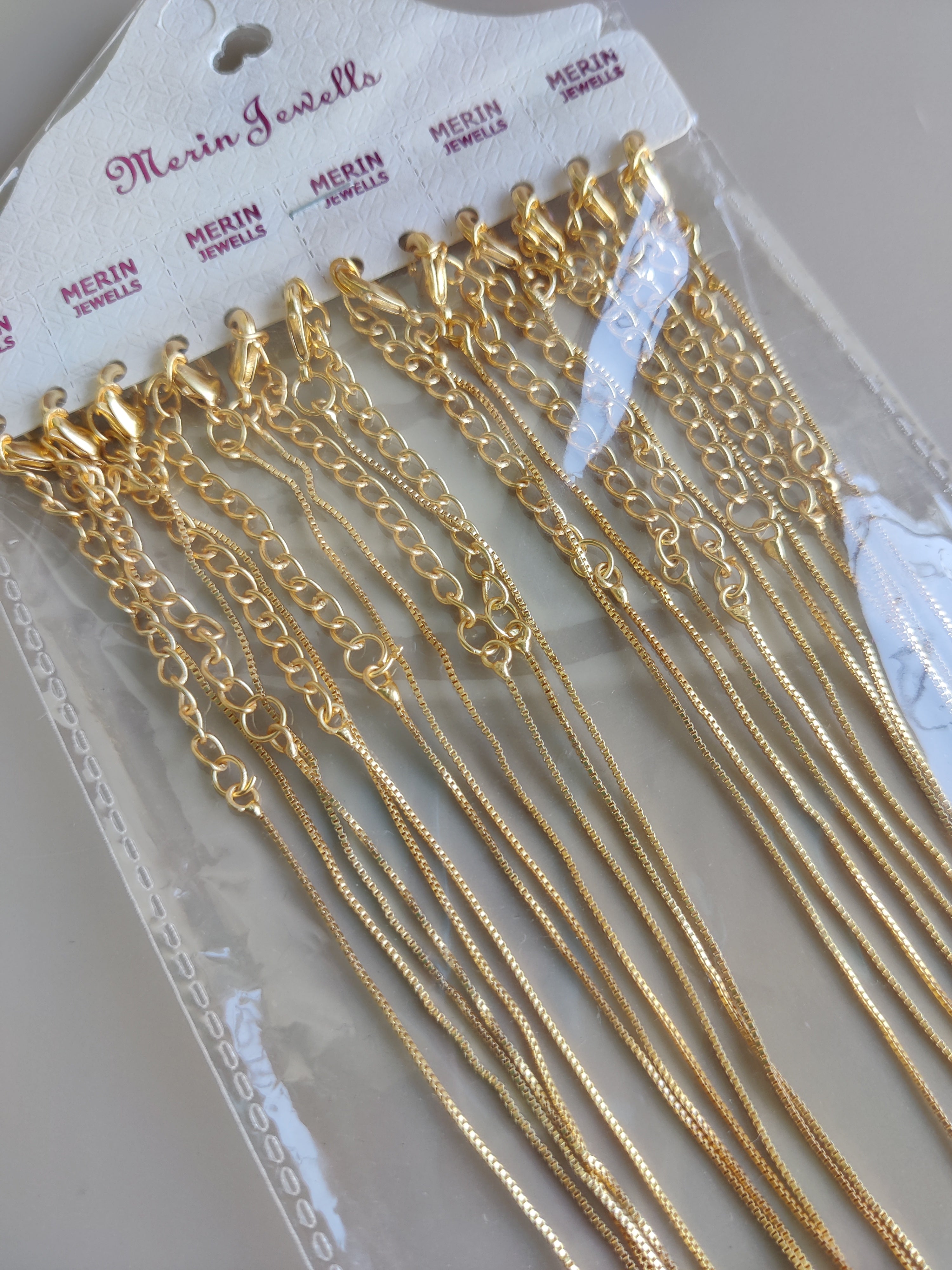 Anti tarnish thin chain - A – Maya Resin Store